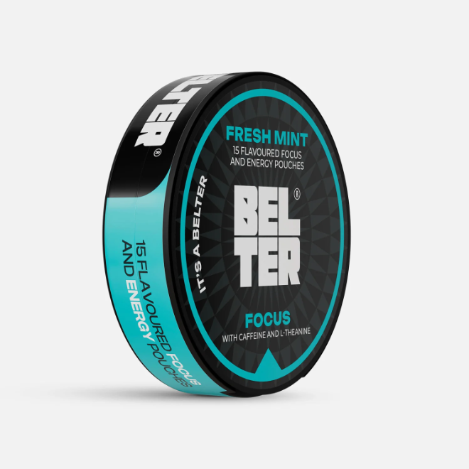 FOCUS Fresh Mint| BELTER - Premium Flavoured Caffeine Pouches